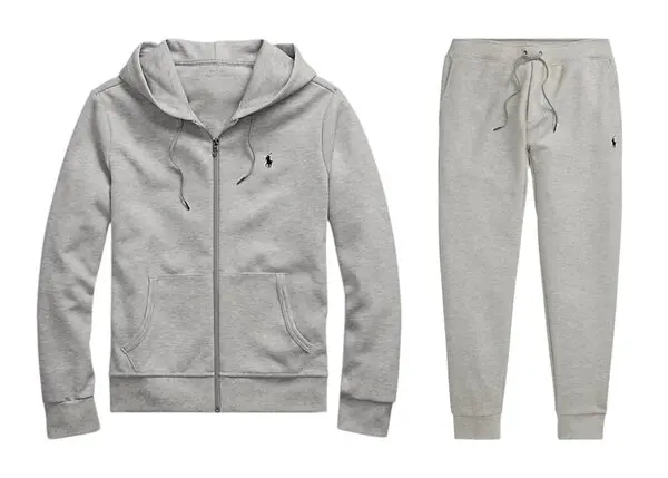 Polo Ralph Lauren Doubleknit Fullzip Hoodie And Doubleknit Jogger